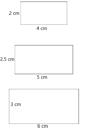 Draw a rectangle of perimeter30centimetresand lengths of sides is in ...