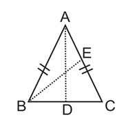 Draw a triangle with one axis of symmetry