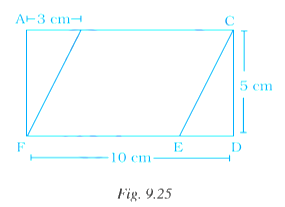A parallelogram has a base of135dm The corresponding height is6dm Find the area of parallelogram ...