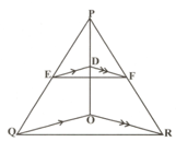 Prove that a line joiningthe midpoints of any two sides of a triangle is parallel to the third ...