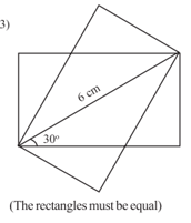 Draw a rhombus of diagonals 55 centimetres and3 centimetres in your ...
