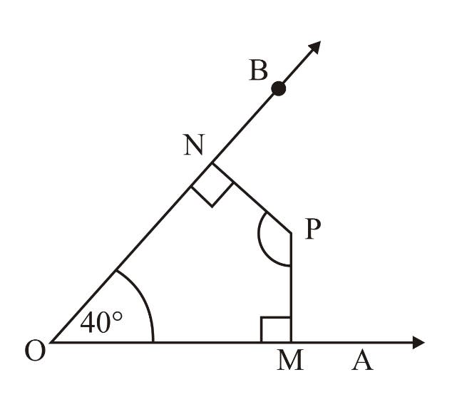 The fourth angle of the quadrilateral that has three acute angles is