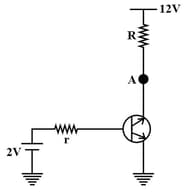 In the given circuitr100kR1kand the voltage at pointAis9V Find the ...
