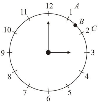 If the time is9 oclock Thetype of the angle formed by the two hands of ...