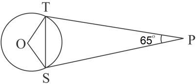 Prove that the line segmentjoining the points of contact of two ...