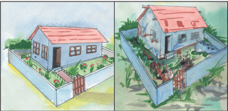 Make a list of the things that are needed to decorate a house