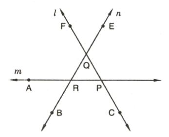 Three Coplanar Lines That Intersect In Three Different Points