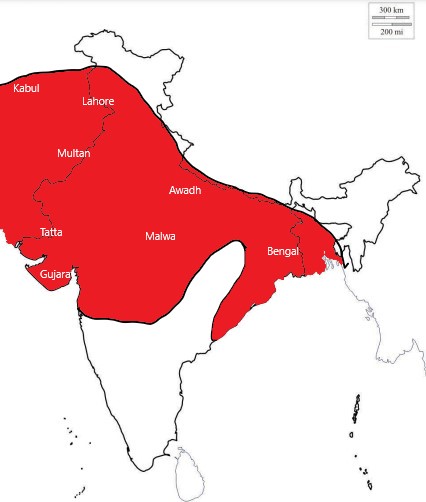 Akbar The Great Map