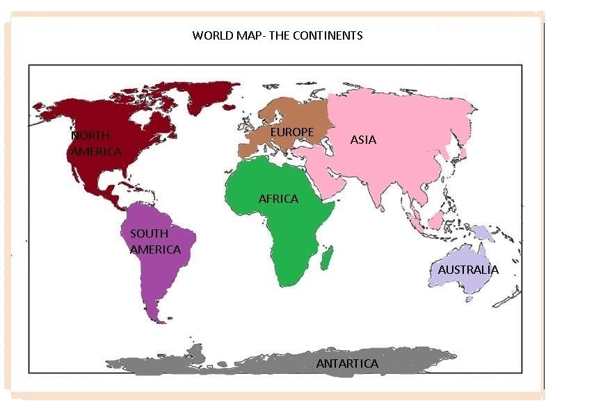 How Can You Remember The 7 Continents And 5 Oceans Maps - Infoupdate.org