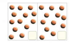 Count and tick the box that has less