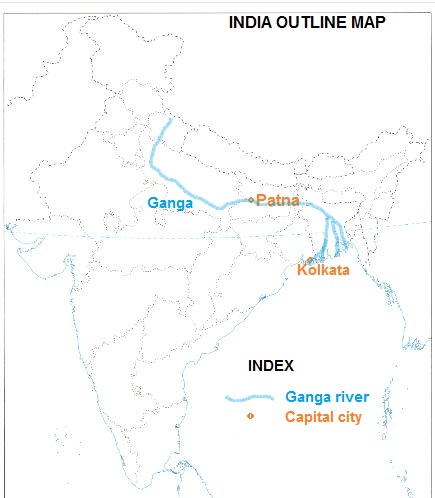 Map Of Ganga India