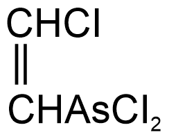 The structural formula for lewisite is