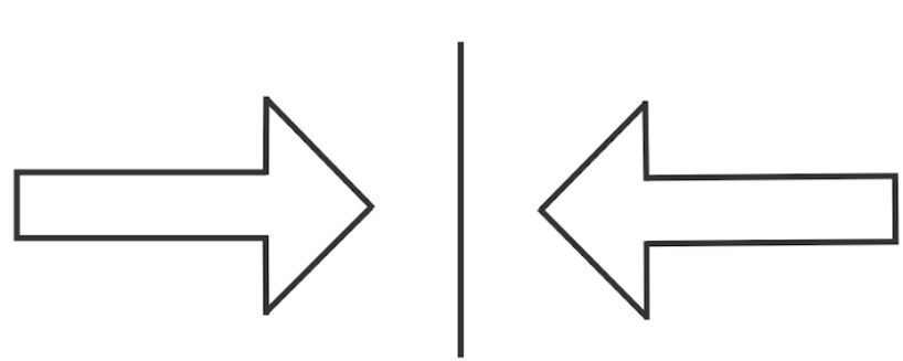 Which pair of figures shows a reflection over the line segment