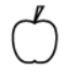 What crosssection do you get when you give a vertical cutto around apple