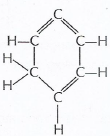 Structural formula of benzene is