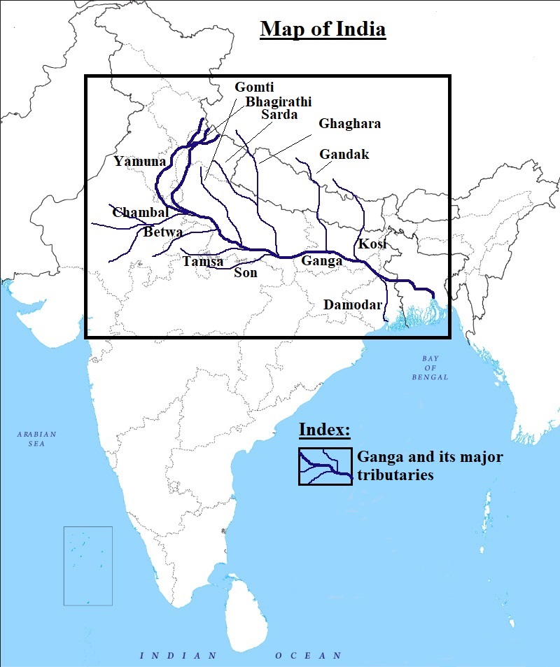 Ganga Brahmaputra Basin Map