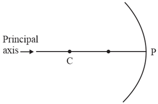 Define principal axisof a spherical mirror with the help of a labelled ...