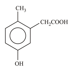 Pcresol reacts with chloroform in alkaline medium to give compound A ...