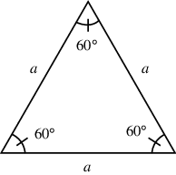 Draw a rough sketch of an equilateral triangle