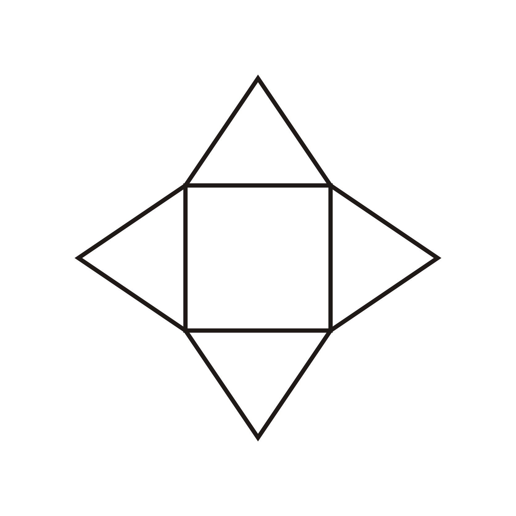 Net Of A Square Pyramid