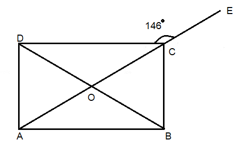 In the figure given below ABCD is a rectangle and diagonals intersect ...